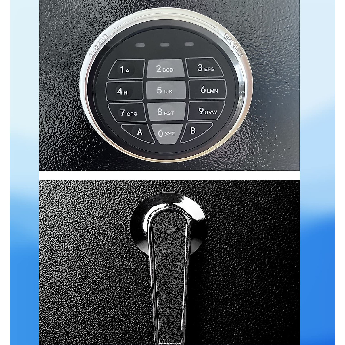 Quicktec Larger and Deeper Rifle Safe, New and Improved Gun Safe for 5-6 Rifles and Shotguns for Home, Quick Access Gun Storage Cabinet (w or w/o Scope) with Pistol Lockbox Silent Mode