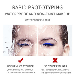 12 Colors Eyeliner Pen Set, Matte Liquid Eyeliner Kit Metallic Eyeliner Pencil Smudgeproof Eyeliner for Women Eye&Lip Neon Liner Professional Waterproof Eye Makeup Colorful Gel Eyeliner (12PCS)