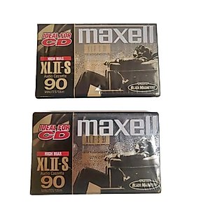 Maxell XLII-S 90 Minutes High Bias Cassette Tape (2 Pack)