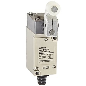 Omron HL-5000 General Purpose Miniature Limit Switch, Remote Control Wire, Roller Lever, Silver Riveted Contact