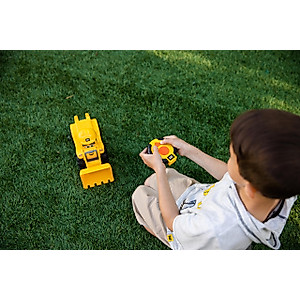 CAT Construction Toys, RC Remote Control Loader Truck - 10.5 Inch Length, Child Friendly Controller, Stowable Controller, Working Headlights - Batteries Included!