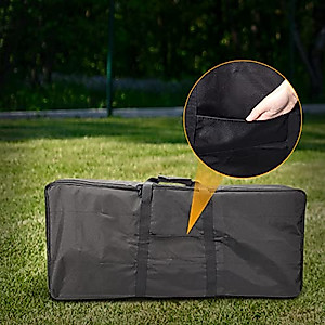 Patio Grill Cover & 600D Heavy Duty Stove Carry Bag for Camp Chef 3 Burner Propane Stoves, Weather-Resistant Grill Cover Fit Stove Models GB90D, TB90LW, TB90LWG, TB90LWG15, SPG90B, DB90D and More