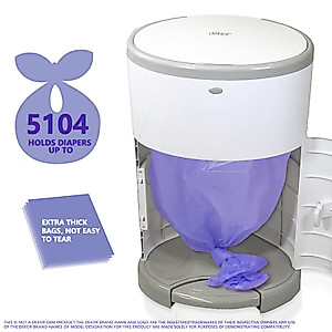 Refills Compatible with Dekor Plus Diaper Pail Refills 8 Pack Diaper Pail Liners with Lavender Scent