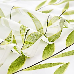 MIULEE Velvet Curtains Olive Green Elegant Grommet Curtains with Sage Sheer Curtains Rod Pocket for Classical Living Room Bedroom Decor 84 Inch