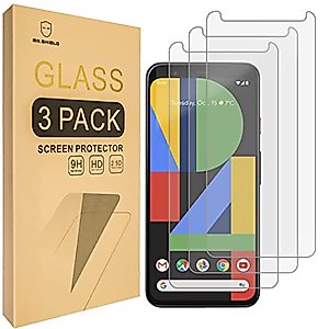 Mr.Shield [3-Pack] Designed For Google (Pixel 4 XL) [Tempered Glass] Screen Protector [Japan Glass with 9H Hardness] with Lifetime Replacement
