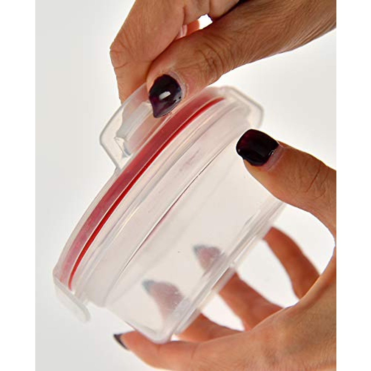 Home-X Plastic Food Storage Containers for Lunch, Reusable Bowls for Meal Prep, 6 Pieces