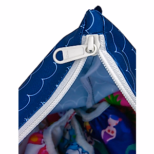 Wet Bag by BBLittles | Baby Cloth Diapers | Swimsuits | Breast Pump Parts | Gym Clothes | Travel | Toiletry Bag | Waterproof |Wet Dry Bag Keeps Things Dry. Keep in Your Diaper Bag or Purse.