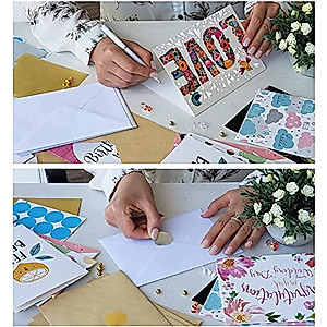 100 All Occasion Cards Assortment Box with Envelopes and Stickers - Large 5x7 Inch Bulk Greeting Cards and Blank Notes, 100 Unique Designs in a Sturdy Card Organizer Box