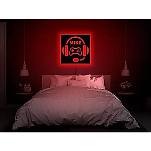 Custom Gamer Led Sign, Gaming Decor Led, Gamer Room Led, Playstation Led Sign, Playstation Led Light, Personalization Playstation Led Neon Sign…