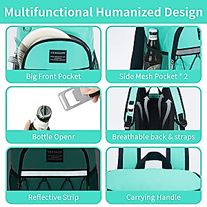Backpack Cooler Backpack 26 Cans Insulated Leak Proof for Women Men Beach Camping Picnic Fishing Hiking Lunch Backpack Waterproof Cooler