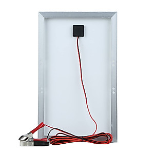 HUIOP Solar Panel Kit,30W D C 12V/18V Solar Panel Kit Set with Alligator Clip/ IP65 Water Resistance for Home Indoor Outdoor Use Portable