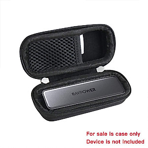 Hermitshell Hard EVA Travel Case for RAVPower Mini External SSD Hard Drive Portable SSD USB-C Solid State Flash Drive (Black)