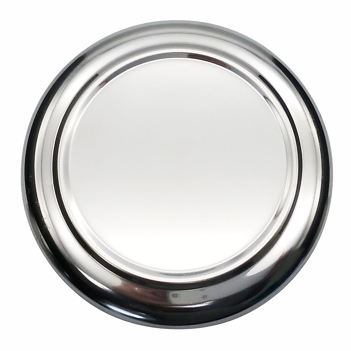 GARASANI 3 Pack Korean Traditional Stainless Steel Good Fortune Rice Bowl with Lid Set (Silver 3Pcs)