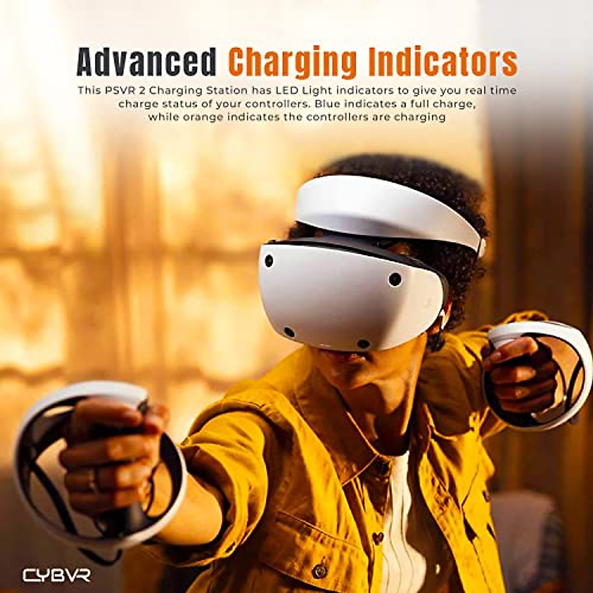 CYBVR Controller Charging Station for PS VR2, Fast Charging PSVR2 ...