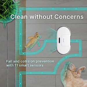 EVERYBOT New Edge2 Robot Mop - Upgraded in 2024 | World’s First Spin MOP Cleaning | Wheel-Less Solution | Powerful Floor MOP Cleaner | Fast Moving Speed & Low Noise Design & Simple Operation