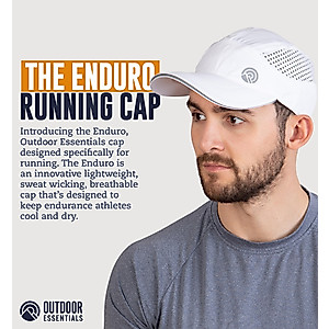 Running Hat for Men - Dry Fit Running Cap for Women, Tennis Hats, Breathable Hat, Workout Cap for Baseball,Sweat Wicking Hat White