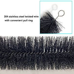 Roof Gutter Anti Blocking Brush To Prevent Fallen leaves From Clogging The Gutter, Tiameter 4.33 inch, Length 16ft