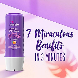 Damage Repair - Aussie Paraben-Free Total Miracle 3 Minute Miracle Conditioner w/Apricot, 8.0 fl oz (Packaging May Vary)