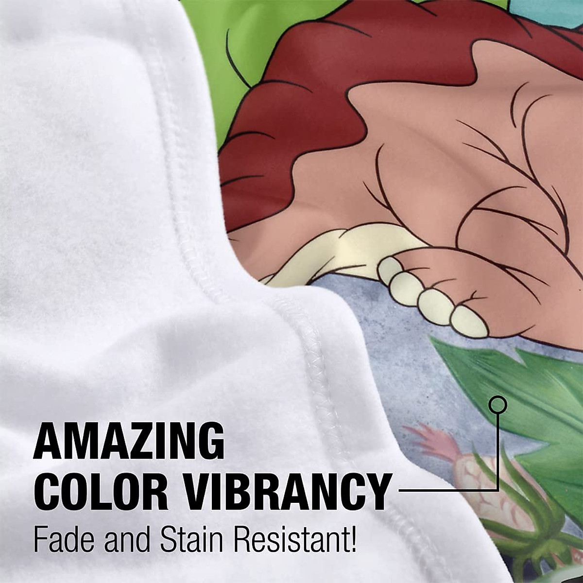 LOGOVISION Land Before Time Lightweight Baby Blanket, 30"X40", Littlefoot & Friends Unisex for Infants Girls & Boys