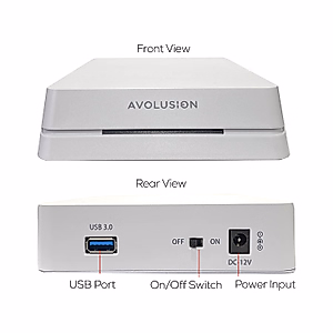 Avolusion HDDGear Pro 6TB 7200RPM USB 3.0 External Gaming Hard Drive (for PS5) White (Renewed)