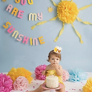 WAOH Boho Sunshine Hat - Costume Headwear for Babies' First Birthday, Hat for Baby Girls/boys (Boho Sunshine Hat Brown)