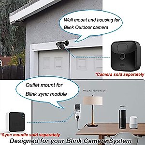All-New Blink Outdoor Camera Surveillance Mount, 3 Pack Weatherproof Protective Housing and 360 Degree Adjustable Mount with Sync Module 2 Mount for Blink Outdoor (Blink Camera are Not Included)