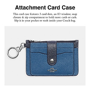 Coach Contrast Trim Attachment Card Case