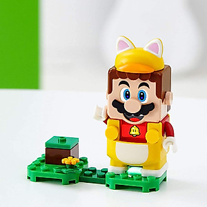 LEGO Super Mario Cat Mario Power-Up Pack 71372 Building Kit, Cool Toy for Kids to Power Up The Mario Figure in The Adventures with Mario Starter Course (71360) Playset (11 Pieces)