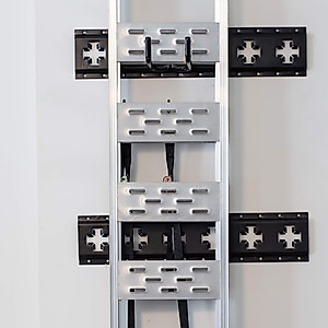 CargoSmart X-Track Garage Essentials Kit, 10 Piece Set – Includes 24” X-Track Rails, X-Track Singles, Light Duty Bolt-On D-Rings and Rope Rings – Organize and Store Cargo, Load Capacity of 2,000lbs