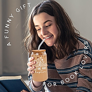 Book Lovers Gift Ideas - Christmas Gifts for Book Lovers - Book Lovers Gifts - Gift for Book Lover Women - Book Worm, Book Club Gift Ideas - Xmas Gift for Readers and Book Lovers - 20 Oz Can Glass