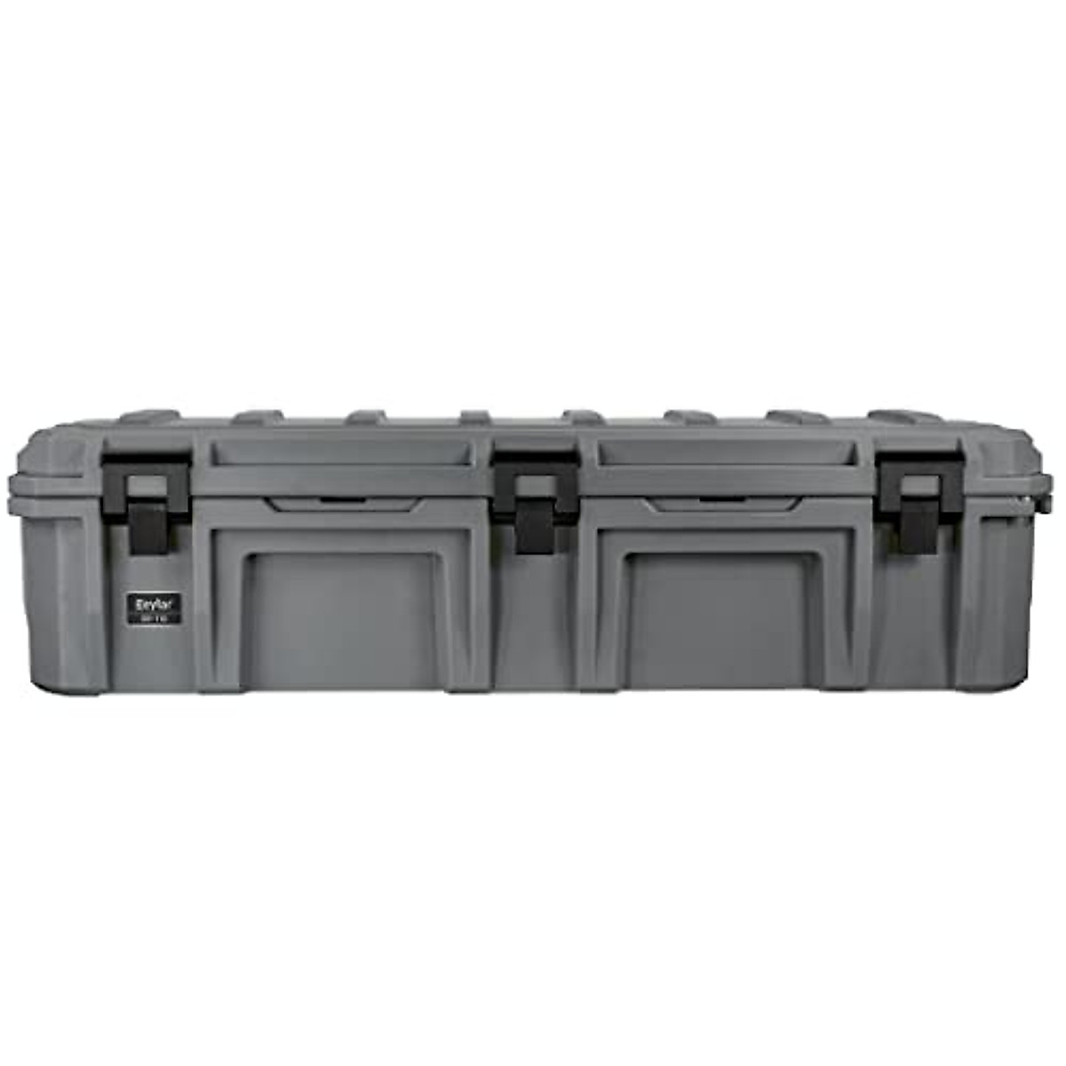 SR-110 Crossover Overland Cargo Case, Equipment Hard Case, Roto Molded, Stackable with Pad-Lock Hasp, Strap Mountable, TSA Standard, IPX4 Rated (Gray)