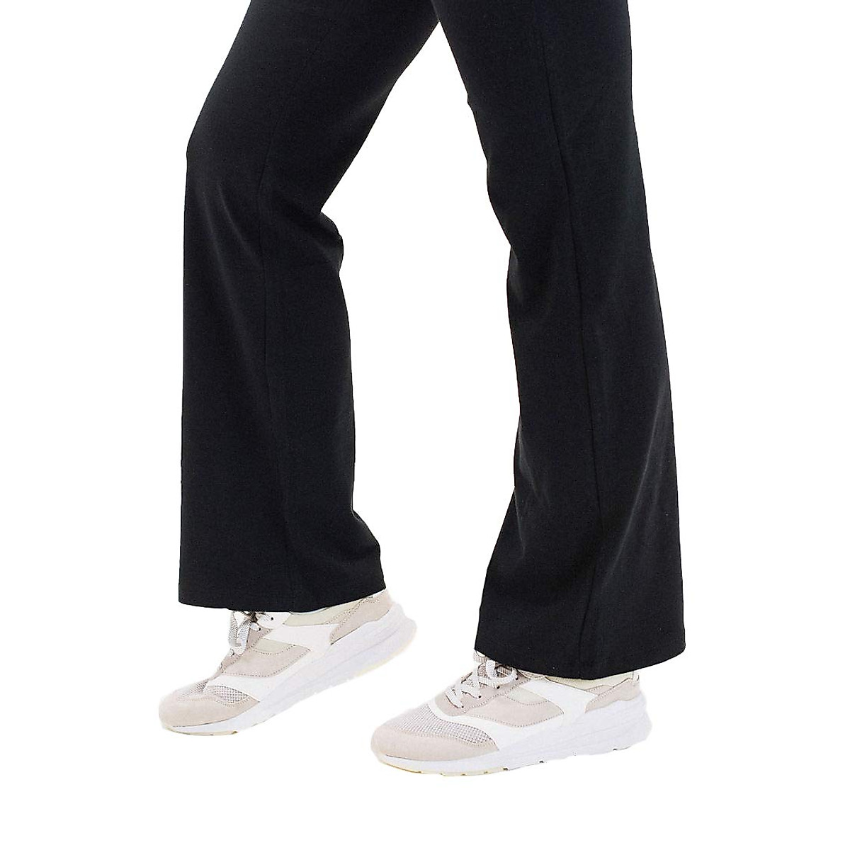 Spalding Women's Activewear Cotton Spandex Yoga Pant with Pocket, Black, S