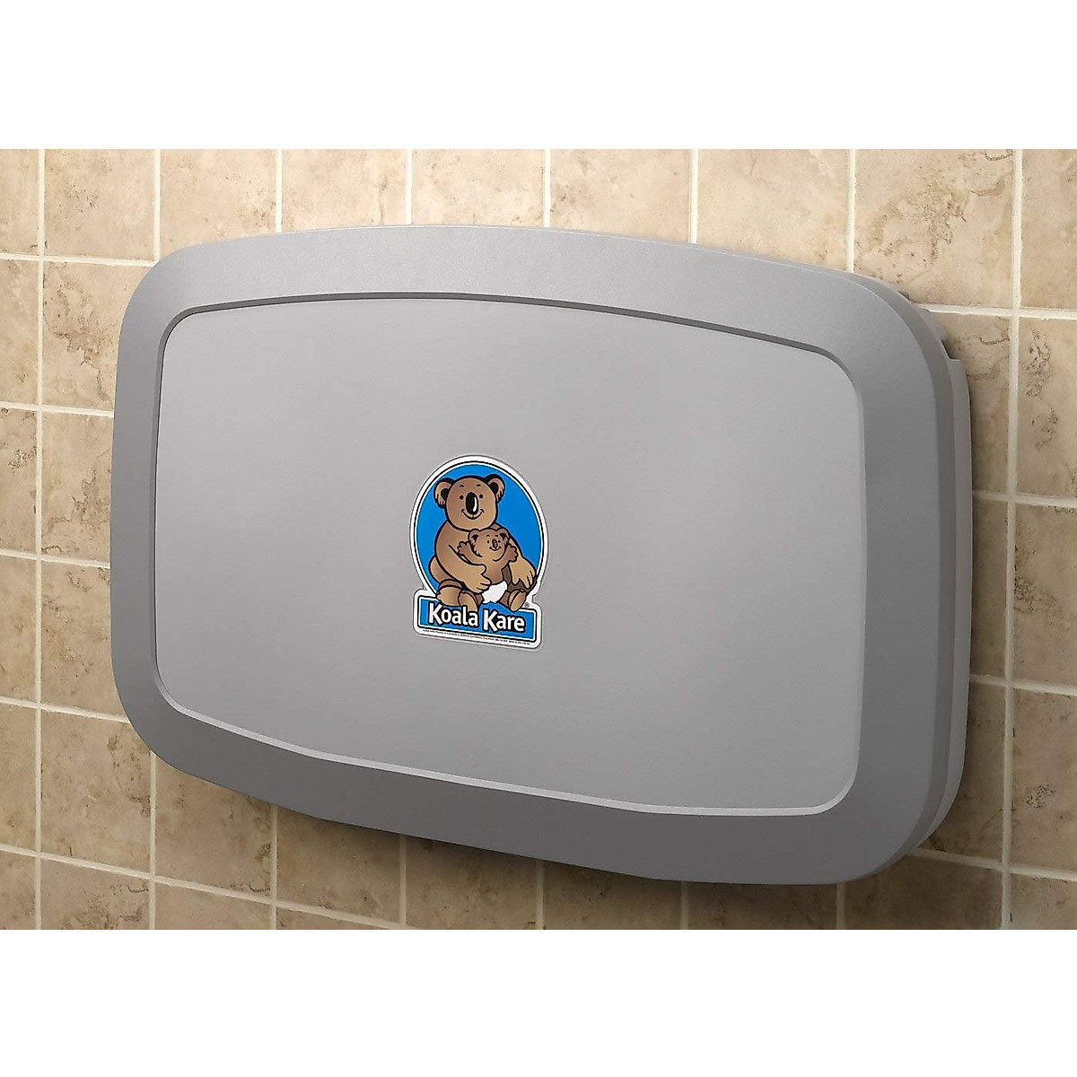 Koala Kare KB200-01 Horizontal Wall Mounted Baby Changing Station, Grey