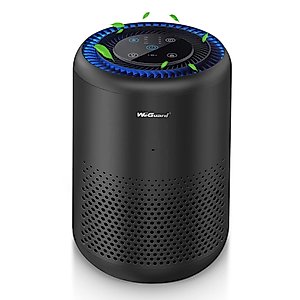 HEPA Air Purifiers for Home with UV Light, WeGuard AP-T10 H13 True HEPA Filter Removes Hair, Dander, Dust, Bacteria, Viruses, Smoke, Mold, Pollen, Allergens, Odor, Quiet Mode, Ozone Free
