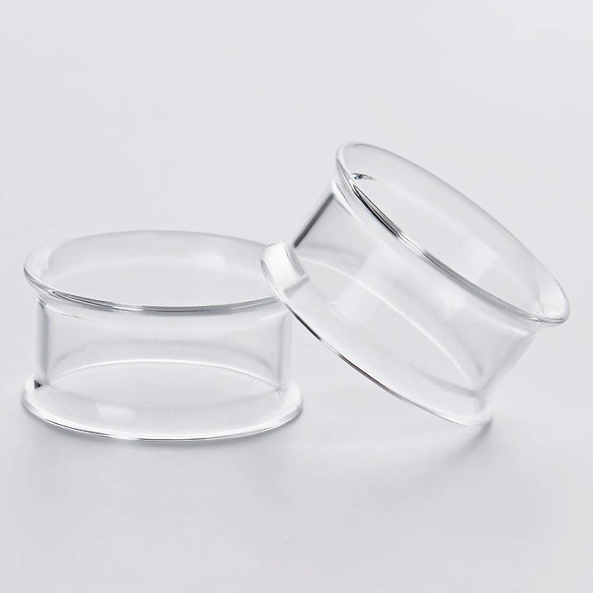 TBOSEN 3 Pairs UV Acrylic Double Flare Ear Gauges Tunnels Plugs Set Gauge Gauge 2g - 1 inch