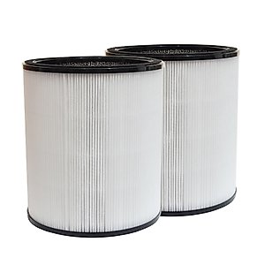 PUREBURG Replacement Filters Compatible with Coway Airmega AIM Air Purifier + Fan 2-in-1,2-Pack H13 True HEPA Activated Carbon 2-in-1 3-Stage Filtration Air Clean Dust VOCs