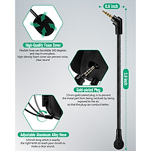 AKKE Hyperx Headset Mic Replacement Cloud Flight 3.5mm Jack Detachable Microphone Boom Noise Cancelling Compatible for Kingston HyperX Flight, Flight S,Gaming Headsets
