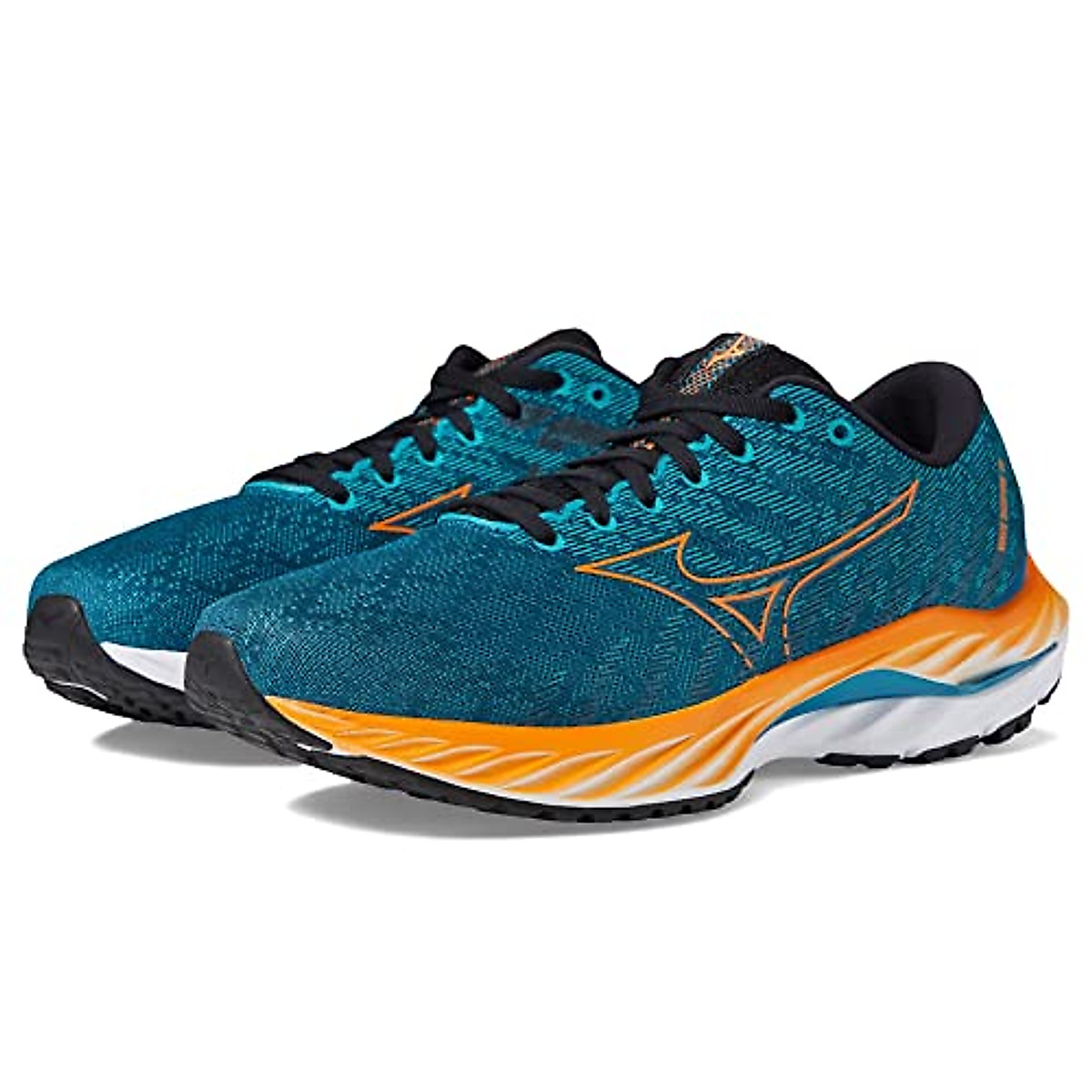 Mizuno Men's Wave Inspire 19 Running Shoe, Ink Blue/Bird of Paradise, 10