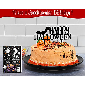 BIZIBAFF Halloween Birthday Card Ghosts Happy Birthday Halloween Cards Gift for Kids Women Men Funny Halloween Birthday Cards with Envelope Spooky Halloween Baby Shower Party Halloween Birthday Card