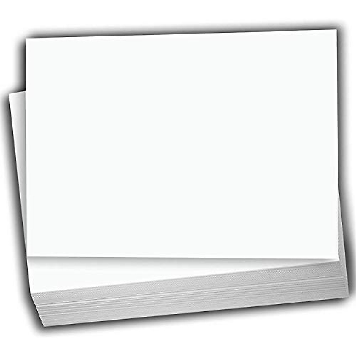 Hamilco White Cardstock Thick Paper - Blank Index Flash Note & Post Cards - Greeting Invitations Stationary 4 X 6" Heavy Weight 80 lb Card Stock for Printer - 100 Pack