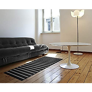 Garland Rug Avery Area Rug, 2-Feet by 5-Feet, Black