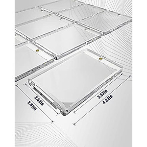 Magnetic Card Holders 24 Pack, 35PT One Touch Card Holder for Trading Card, Baseball Card, Sports Card