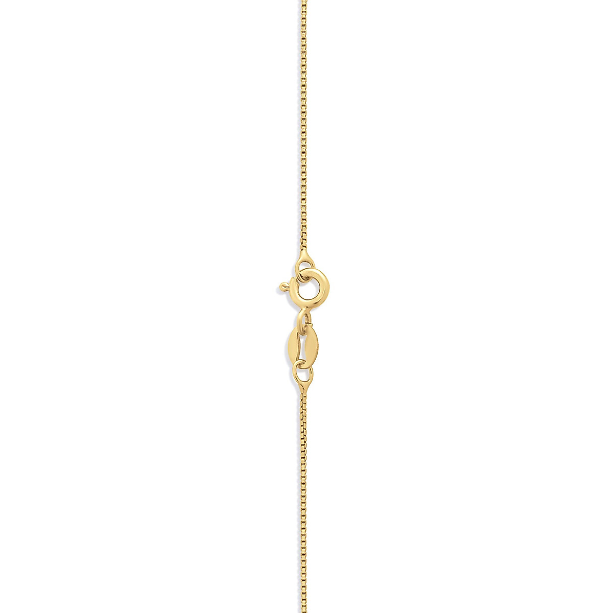 Amazon Essentials 18K Gold Over Sterling Silver Thin 0.8mm Box Chain 16", Yellow Gold (previously Amazon Collection)