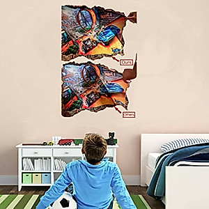 LSXYJ 3D Hot Wheels Stickers, Hot Wheels Wall Decals, Cars Wall Decals for Boys Bedroom, Hot Wheels Poster Bedroom Decor, Hot Wheels Wall Art 23.6X 16 inches