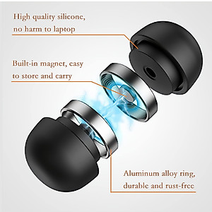 Laptop Cooling Pad,Portable Magnetic Laptop Cooling Stand Laptop Computer Small Invisible Cooler Ball (Dark Grey)