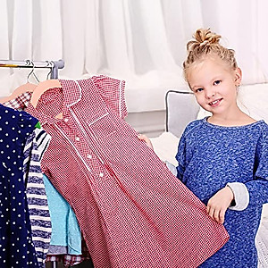 Tinfol Pink Kids Velvet Hangers 30 Pack, Non Slip Baby Hangers with 6 Velvet Hanger Clips, Space Saving Ultra Thin Clothes Hangers for Children's Clothes, Newborn Clothes, Toddler Clothes