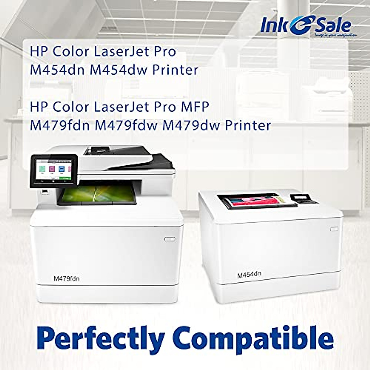 INK E-SALE [NO CHIP] Black 1-Pack Compatible Toner Cartridge Replacement for HP 414X M454dw M479fdw Toner for HP Color Pro M454dw M454 M454dn MFP M479fdw M479 M479fdn Toner Printer Ink