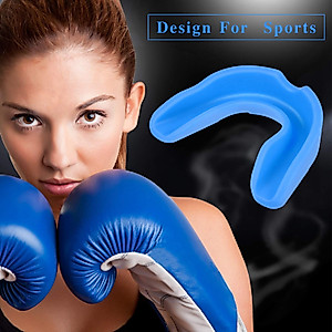 BBTO 20 Pcs Sports Mouth Guards Football Mouth Guard Athletic Mouth Guard Mouthguard for Sports (Black,Youth)