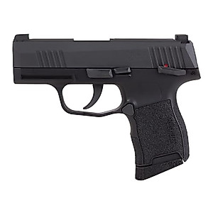 Sig Sauer P365 4.5mm Steel BB Cal. CO2-Powered Semi-Automatic Air Pistol - 20rd BB Magazine & Green High Visibility 3-Dot Fixed Sights Included