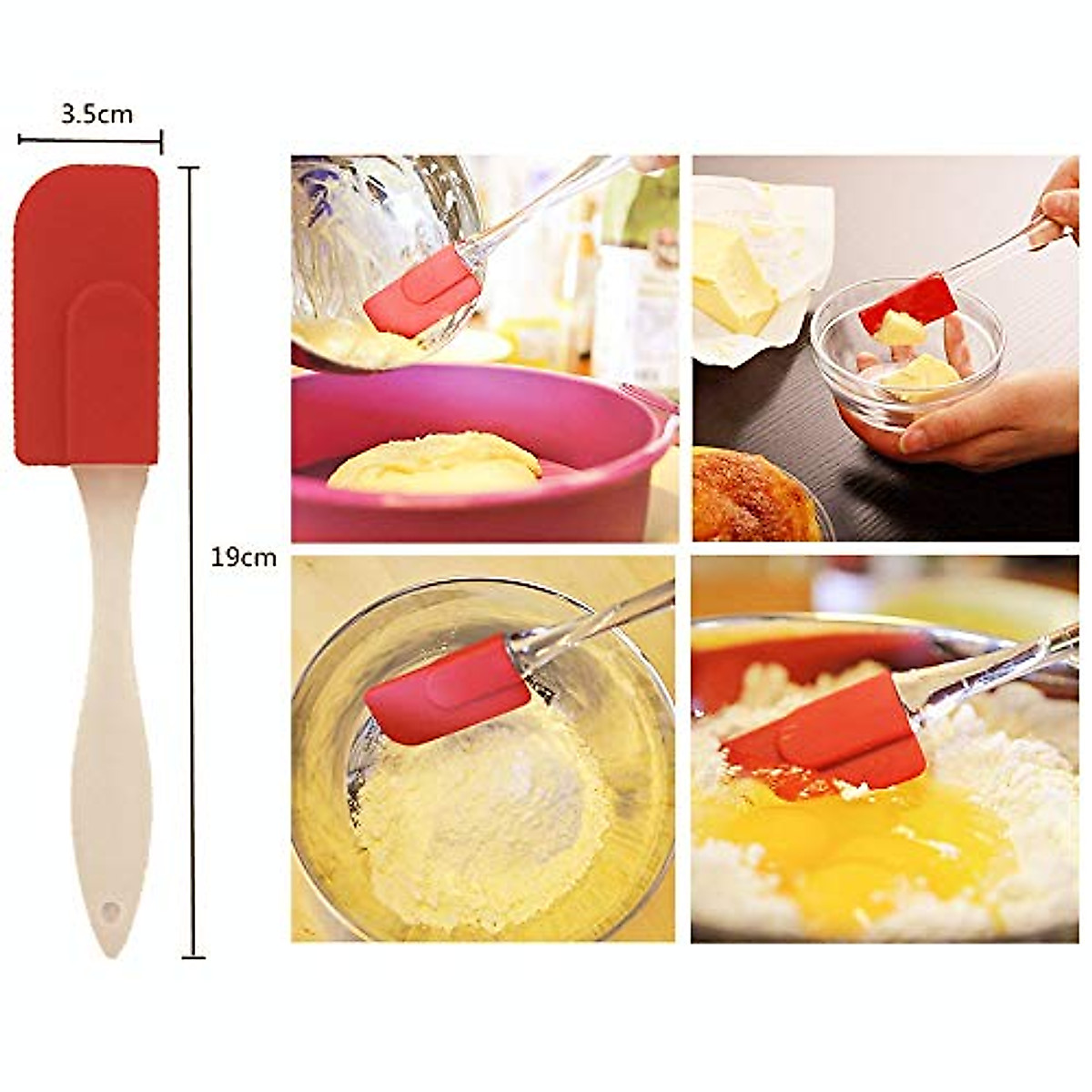 E KAINI 24 Cup Silicone Muffin Mini Cupcak Reusable Tope Baking Pan Set Non Stick cake molds/Dishwasher - Microwave Safe